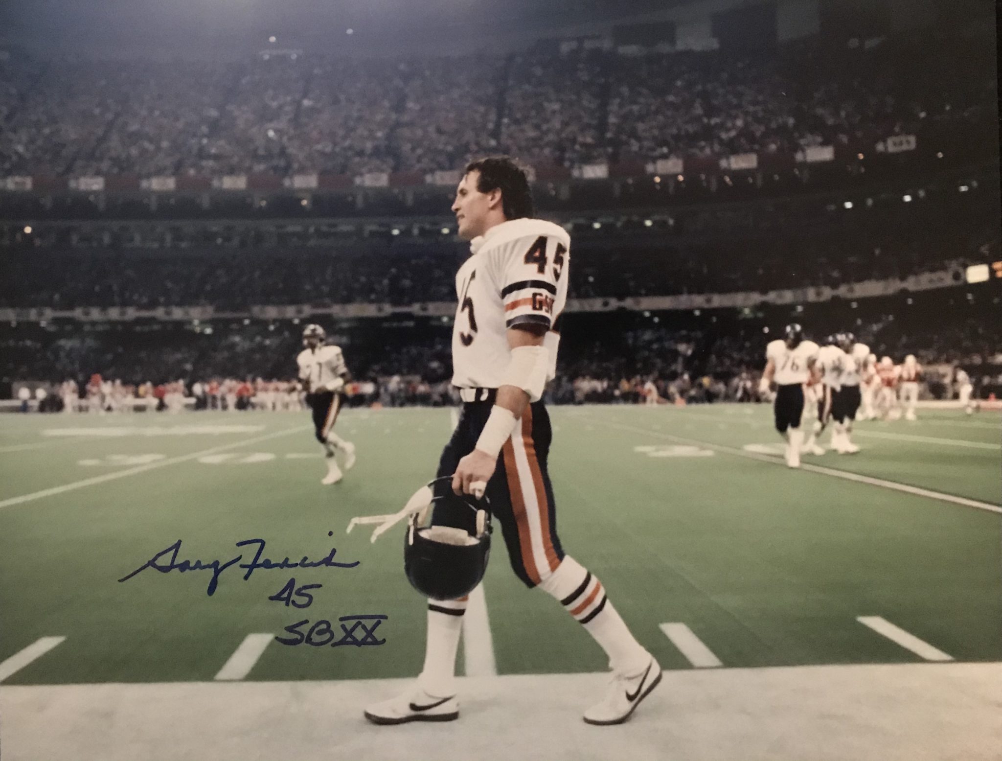 Gary Fencik Signed SBXX Sideline 11×14 Photo With SBXX Inscription ...