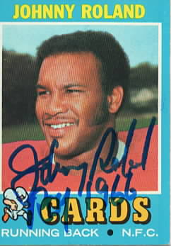 Johnny Roland Card - Chicagoland Sports Appearance Connection
