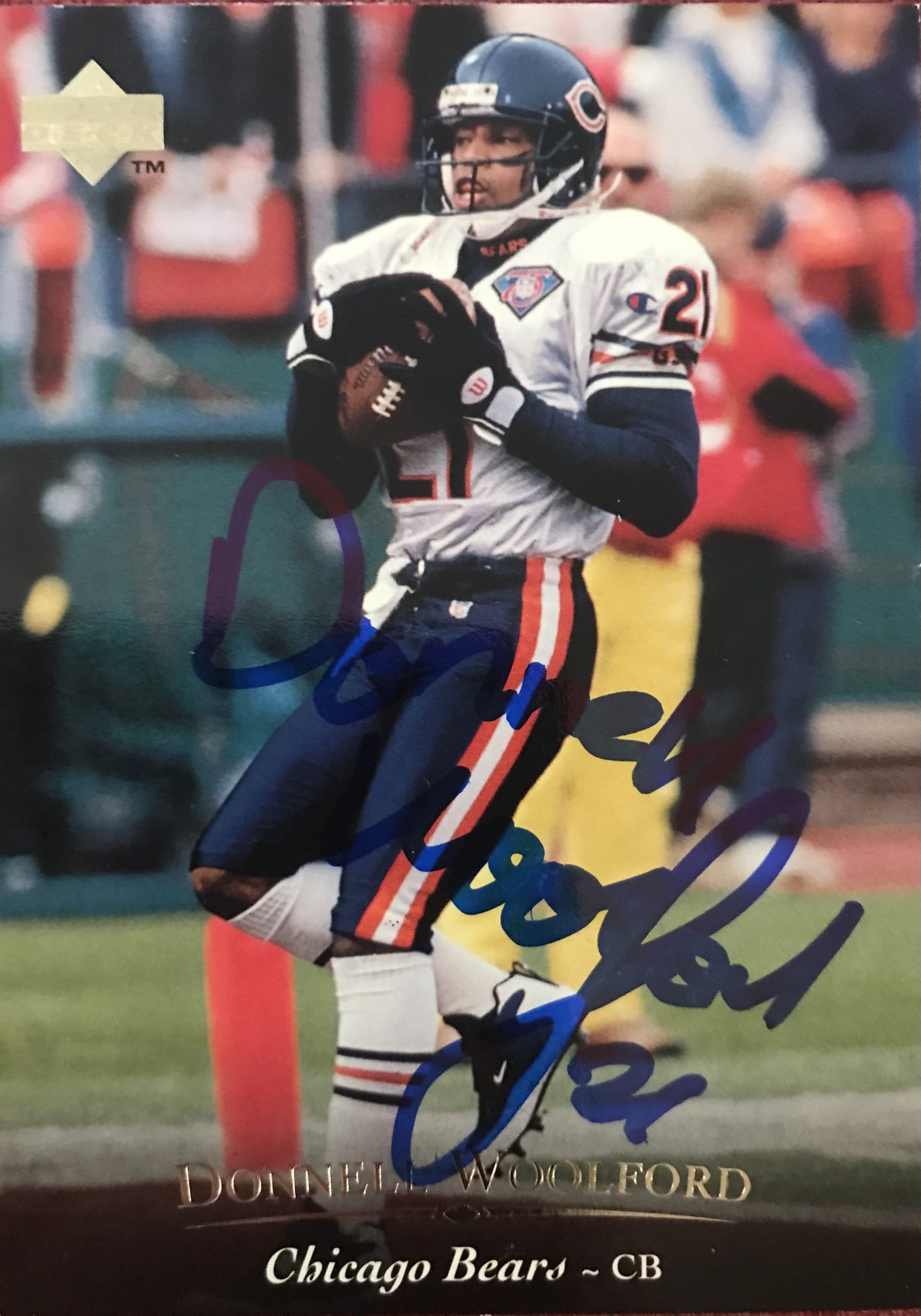 Donnell Woolford Signed Card - Chicagoland Sports Appearance Connection