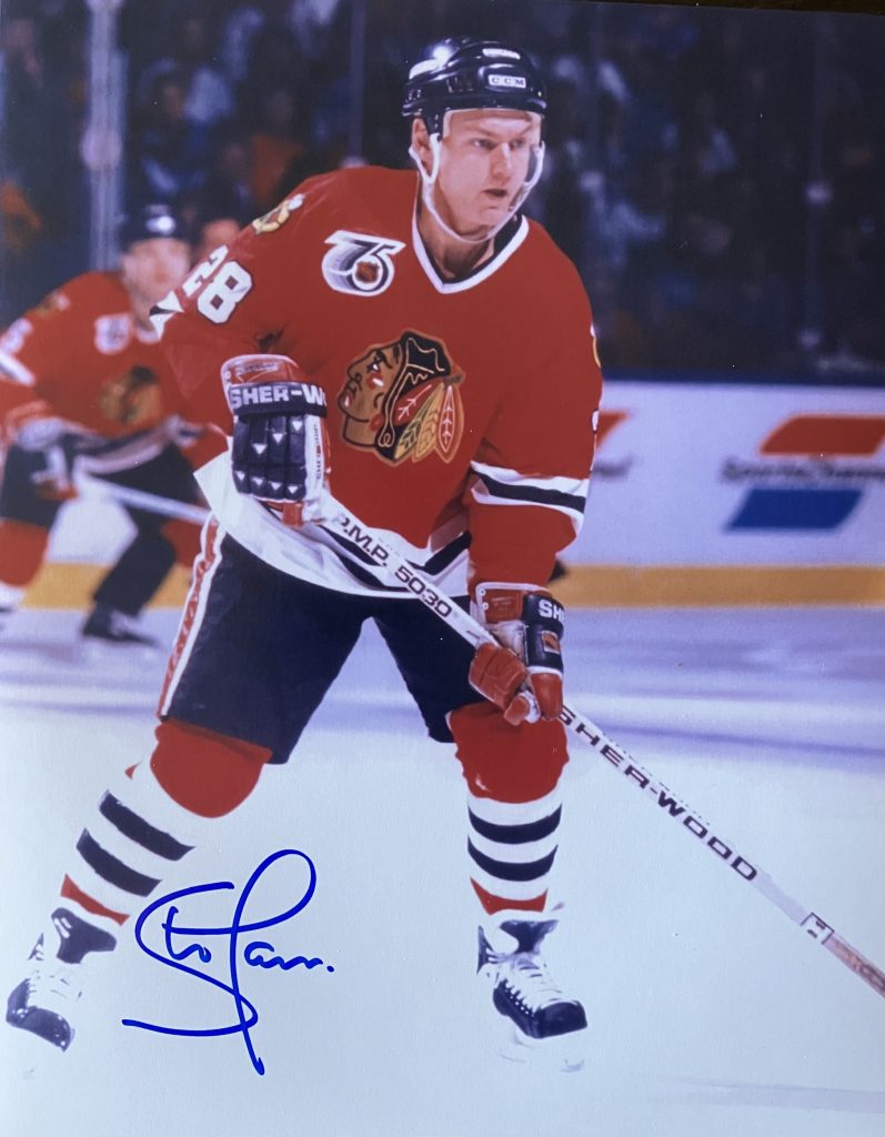 Steve Larmer Signed 8×10 - Chicagoland Sports Appearance Connection