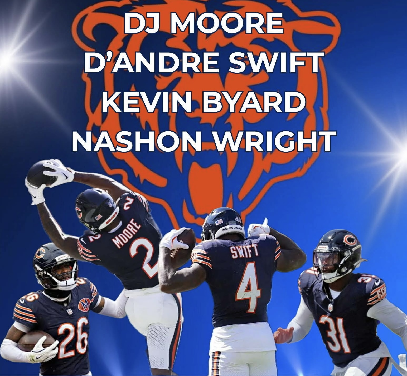 Kevin Byard, Nashon Wright, D.J. Moore, D’Andre Swift - Chicagoland ...